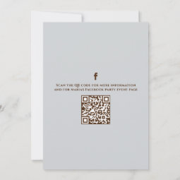 Boy Baby Blue Teddy Bear QR Code Social Media Invitation | Zazzle