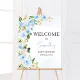 Boy Baby in Bloom Baby Shower Welcome Poster | Zazzle