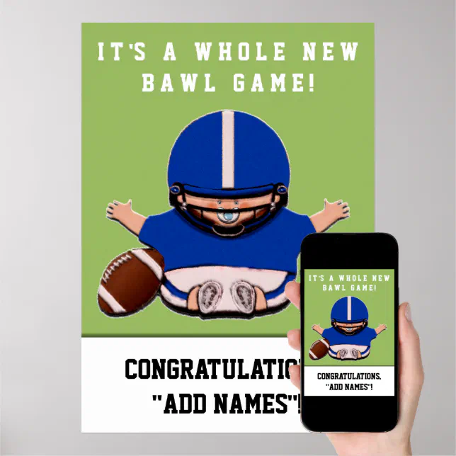 Boy Baby Shower Poster | Zazzle