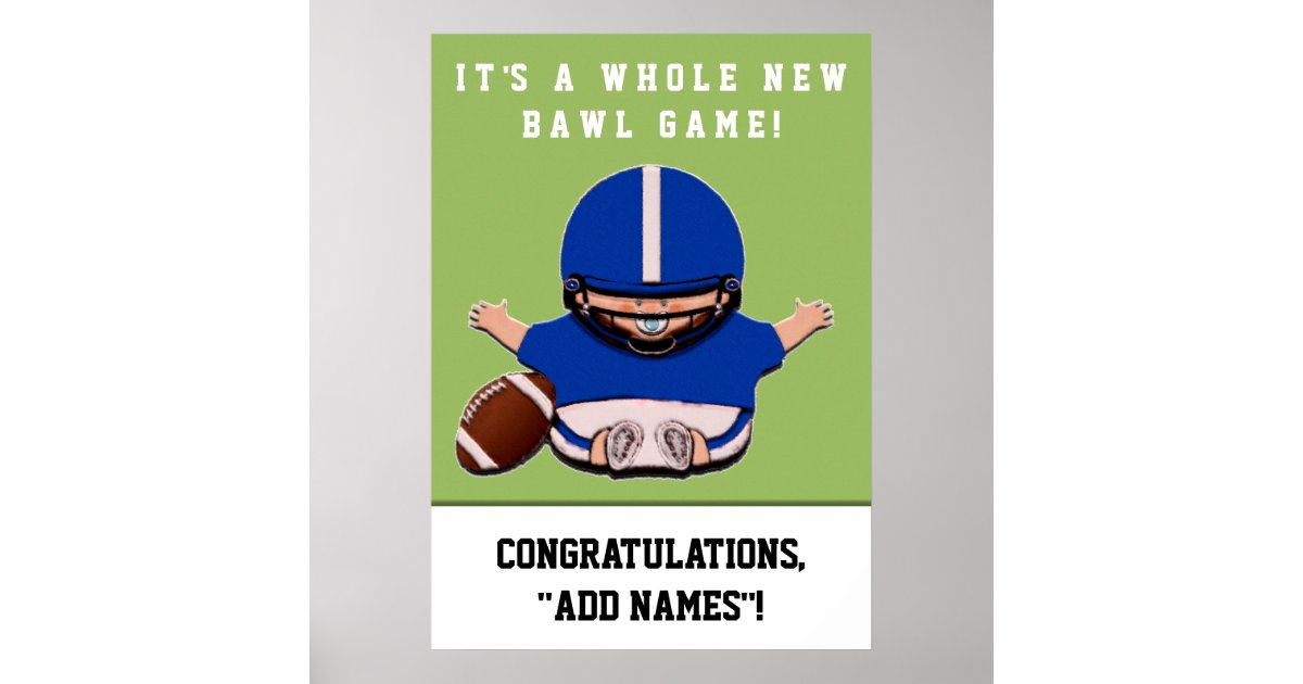 Boy Baby Shower Poster | Zazzle