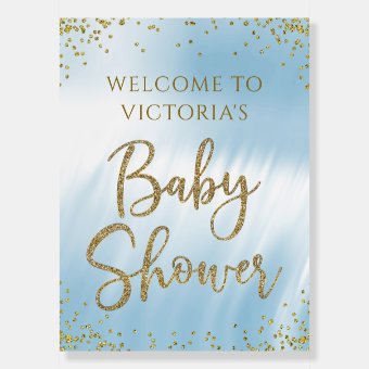 Boy Baby Shower Welcome Sign | Zazzle