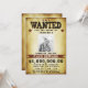 Boy Birthday Wanted Poster Cowboy Invitation | Zazzle