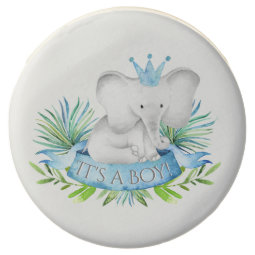 Boy Elephant Baby Shower Dipped Oreo Cookies | Zazzle