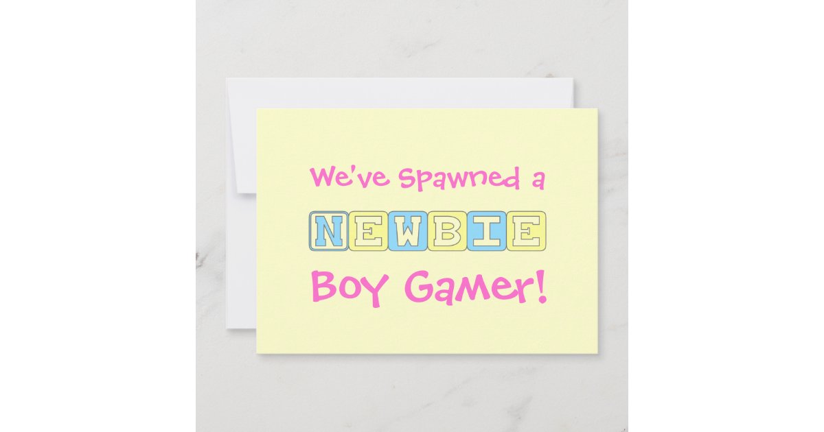 Boy Gamer Baby Shower Invitation | Zazzle