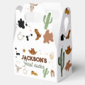 Boy My First Rodeo Cowboy 1st Birthday Favor Boxes | Zazzle