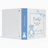 Boy Teddy Bear Baby Book Binder | Zazzle