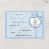 Boy Teddy Bear Reminder Notecard | Zazzle