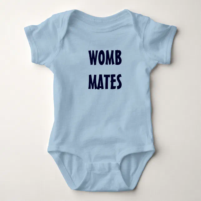 Boy Twins - WOMB MATES Baby Bodysuit | Zazzle