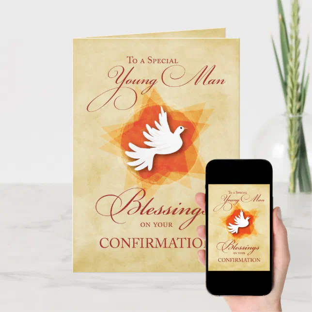 Boy, Young Man, Confirmation Congratulations Card | Zazzle