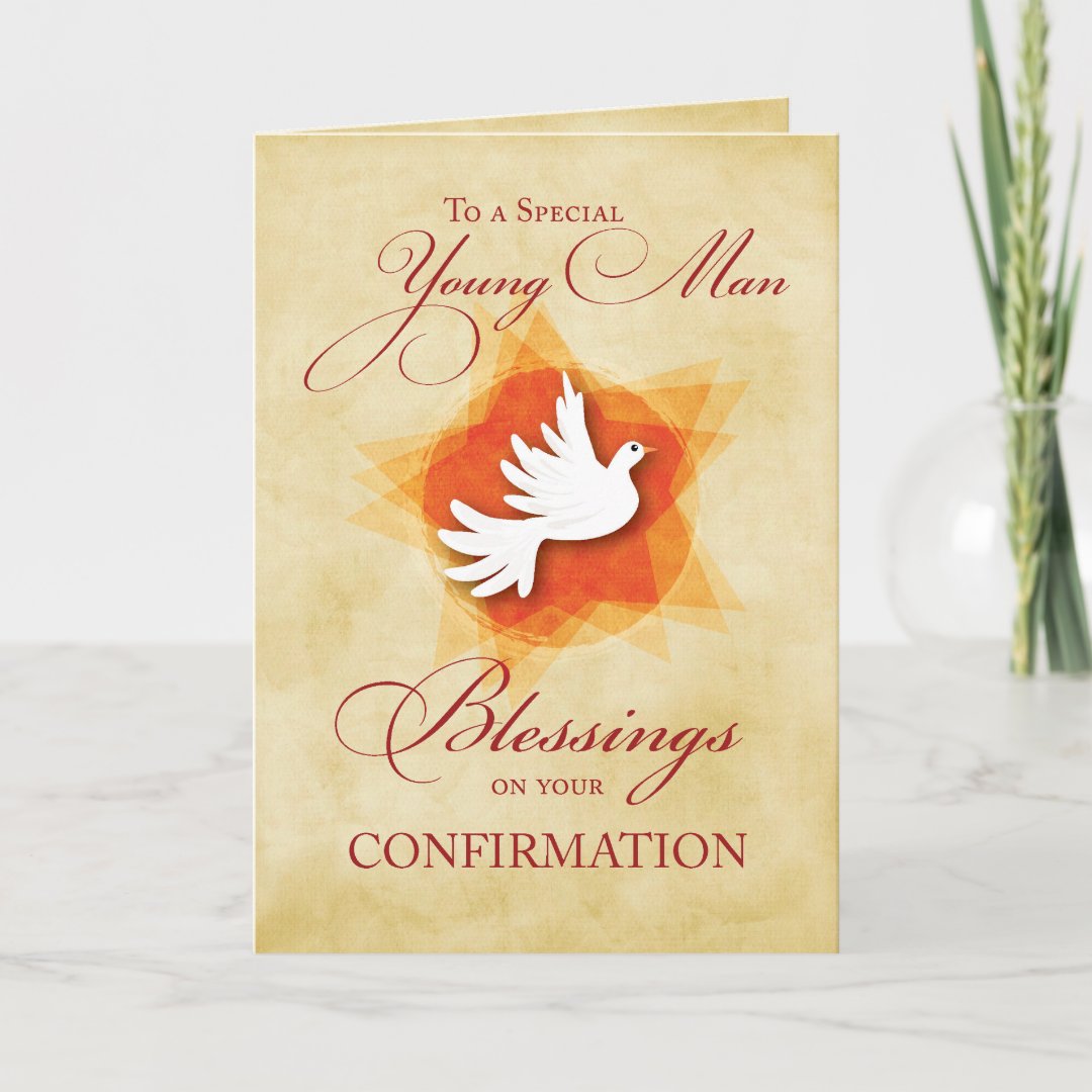 Boy, Young Man, Confirmation Congratulations Card | Zazzle