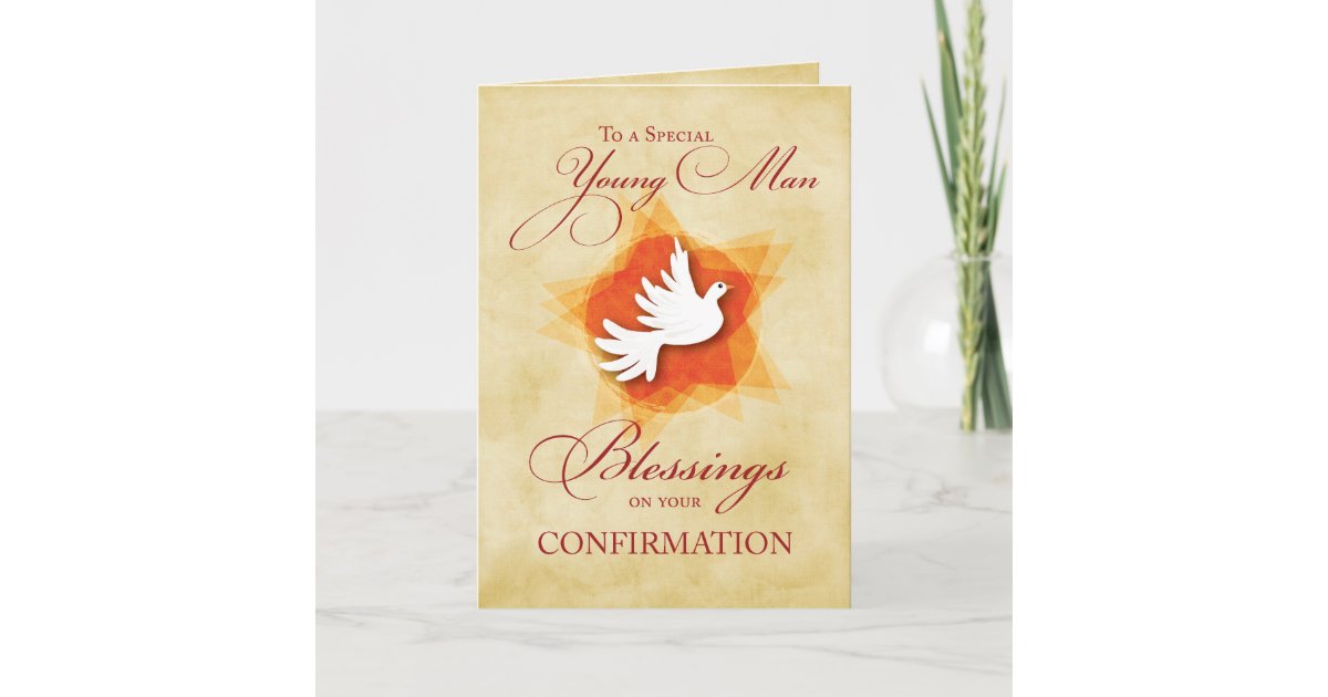 Boy, Young Man, Confirmation Congratulations Card | Zazzle