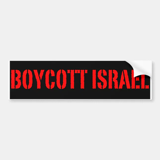 Boycott Israel - Bumper Sticker | Zazzle