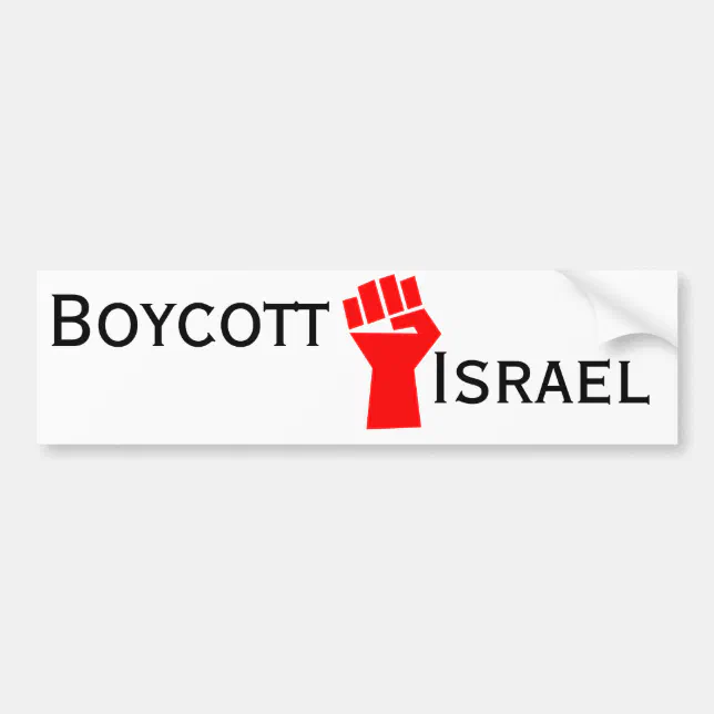 Boycott Israel Bumper Sticker | Zazzle