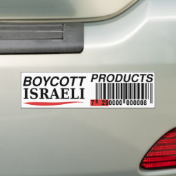 Boycott Israeli Products bumpersticker Bumper Sticker | Zazzle