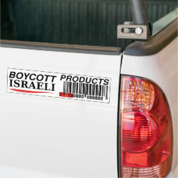 Boycott Israeli Products bumpersticker Bumper Sticker | Zazzle
