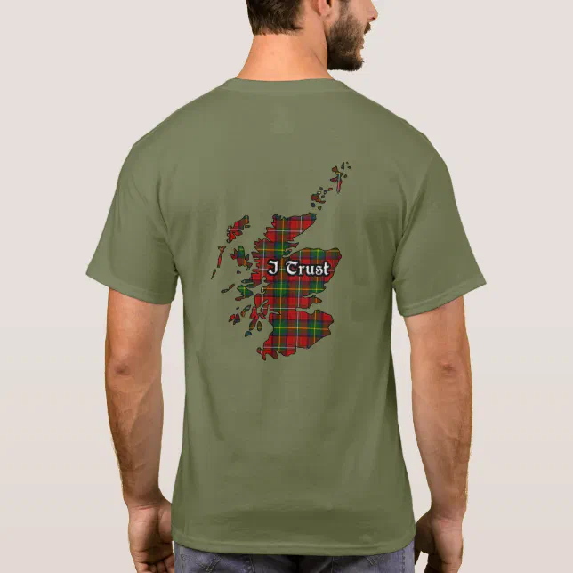 Boyd Clan Badge and Tartan Adult T-Shirt | Zazzle