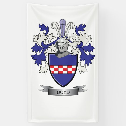 Boyd Family Crest Coat of Arms Banner | Zazzle