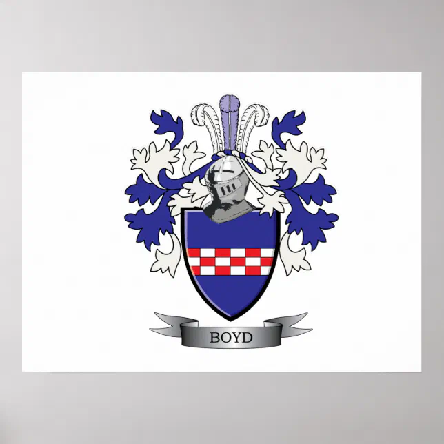 Boyd Family Crest Coat of Arms Poster | Zazzle