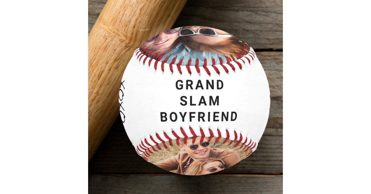 Boyfriend Personalized Photos Baseball | Zazzle