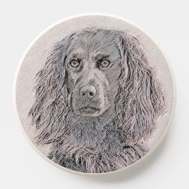Boykin Spaniel Painting - Cute Original Dog Art PopSocket | Zazzle