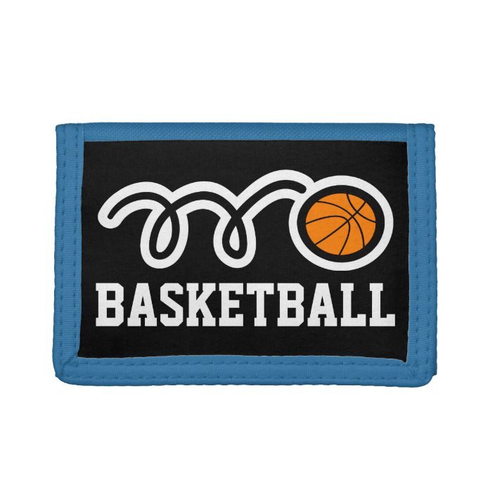 Boys basketball wallet | sports gift for kids | Zazzle