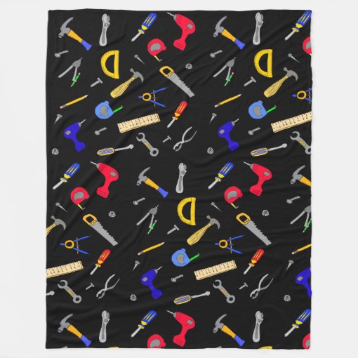 Boy's Bedroom Tool Themed Blanket | Zazzle