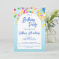 Boys Blue Birthday Party Invitation | Zazzle