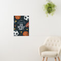 Boys Blue Sports Birthday Party Welcome Sign | Zazzle