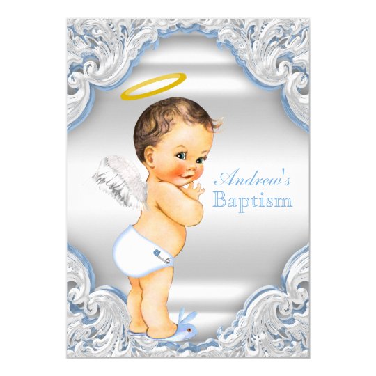 Boy Baptism Invitations & Announcements | Zazzle