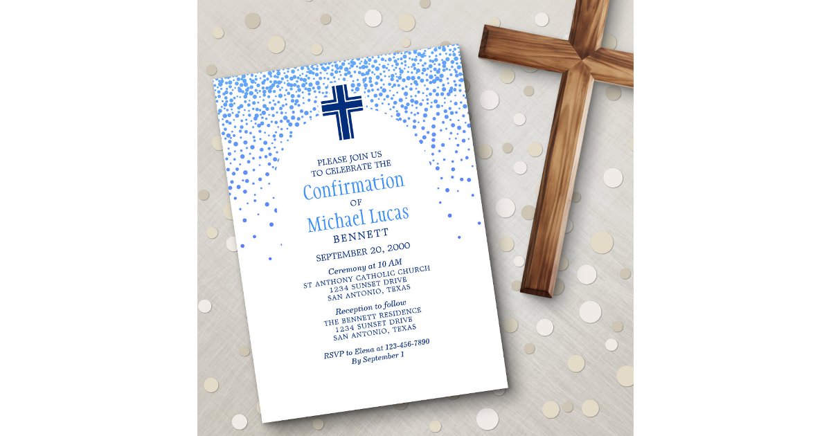 Boys' Confirmation Invitation | Zazzle