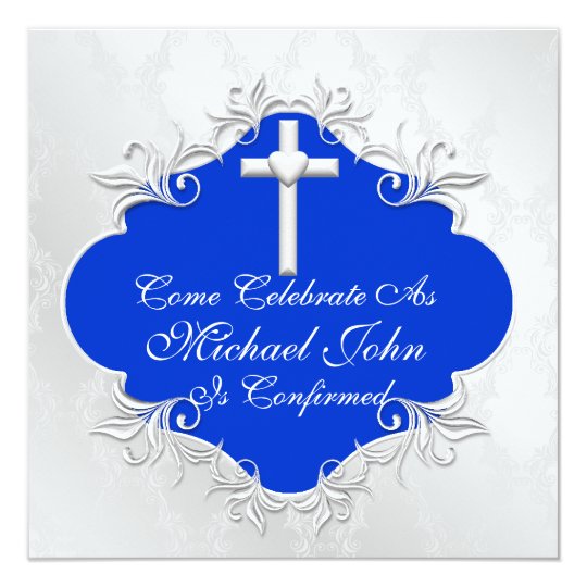 Boys CONFIRMATION Invitations Design | Zazzle.com
