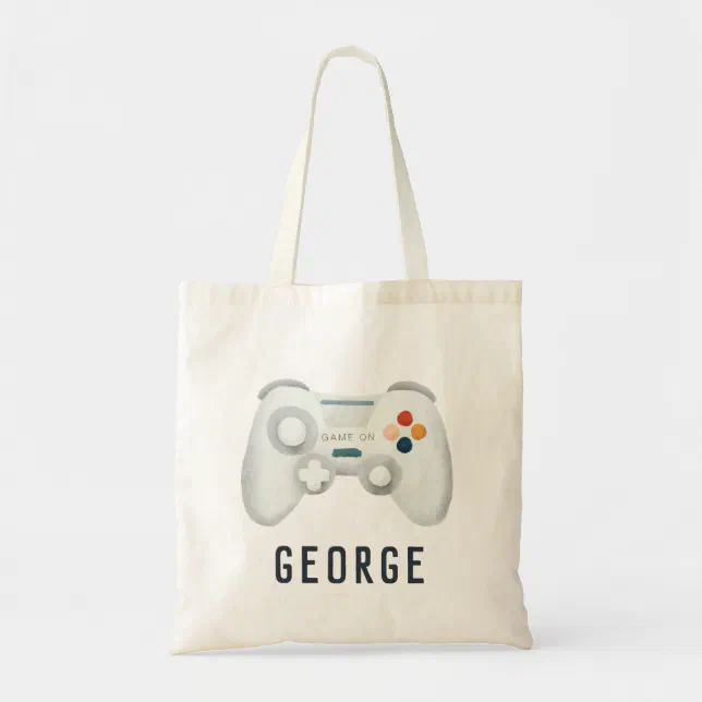 Boys Cool Video Game Kids School Tote Bag | Zazzle
