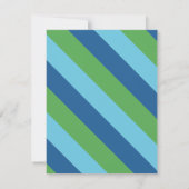 Boys Custom Striped Fill In Birthday Thank You Note Card | Zazzle