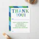 Boys Custom Striped Fill In Birthday Thank You Note Card | Zazzle