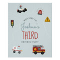 Boys Cute Blue Toddler Birthday Welcome Sign | Zazzle