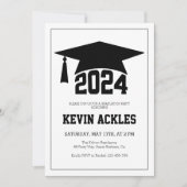 Boys Grad Party Invitation, Boy Graduation 2024 Invitation | Zazzle