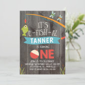 Boy's Its O-fish-al 1st Birthday Invitation | Zazzle