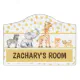Boy's Jungle Safari Animal Kids Room Door Sign | Zazzle