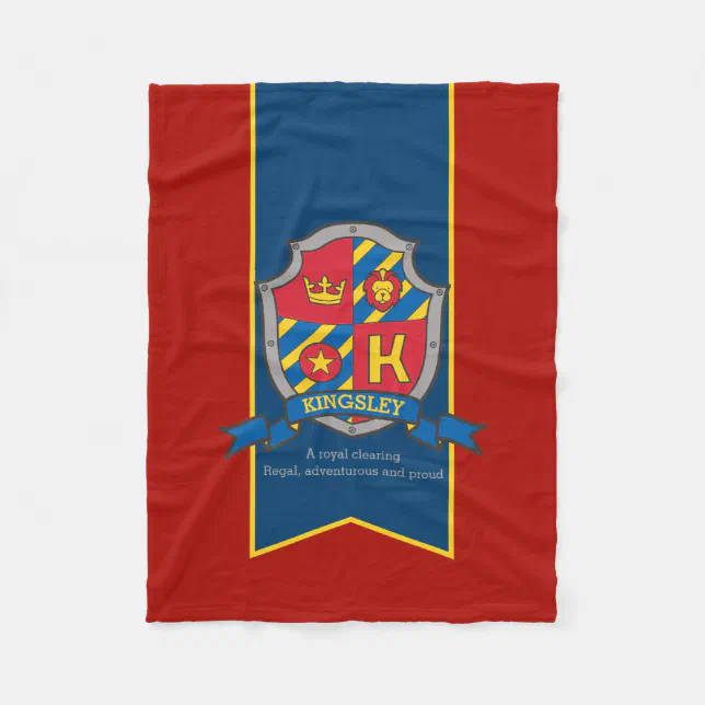 Boys Kingsley or K name and meaning blanket | Zazzle