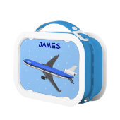 Boys Lunch Boxes With Airplane | Zazzle