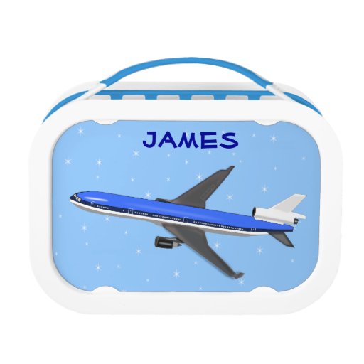 Boys Lunch Boxes With Airplane | Zazzle