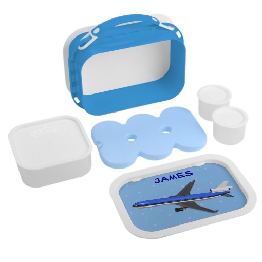 Boys Lunch Boxes With Airplane | Zazzle