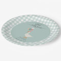 Boy's One Silly Goose 1st Birthday Party Paper Plates | Zazzle
