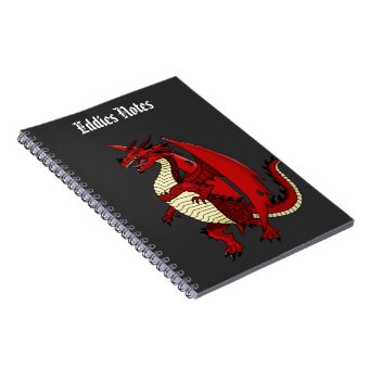 Boys personalized notebook dragon, mythical theme | Zazzle