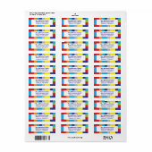 Boy's Plastic Toy Bricks Stacking Blocks Label | Zazzle