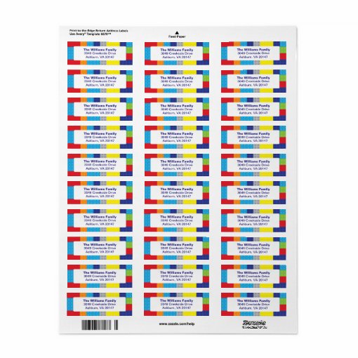 Boy's Plastic Toy Bricks Stacking Blocks Label | Zazzle