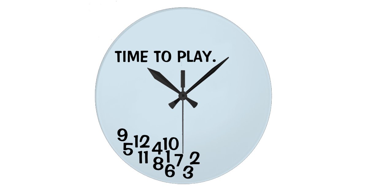 Boy's Room Joke Clocks Jumbled Numbers Joke Clock | Zazzle