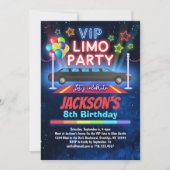 Boys VIP Limo Birthday Party Invitation | Zazzle