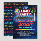 Boys VIP Limo Birthday Party Invitation | Zazzle