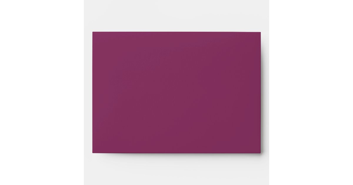 Boysenberry Solid Color Envelope | Zazzle